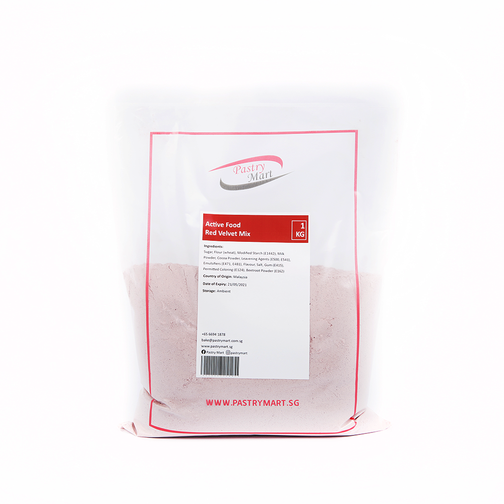 ActiveFood Red Velvet Mix 1kg – Pastry Mart Singapore